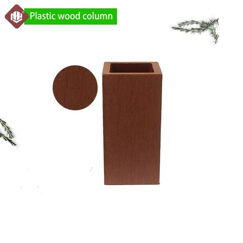 Buy Wood Plastic Composite Slat Outdoor Column Wpc Fence Column Factory ...