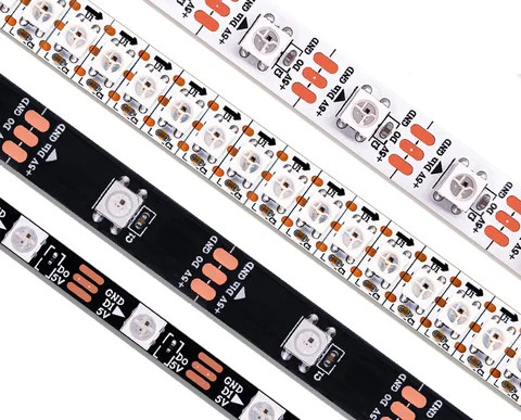 Buy Ws2812 Dream Color Led Strip Light 60 Leds 12w/m Rgb 5v Input ...