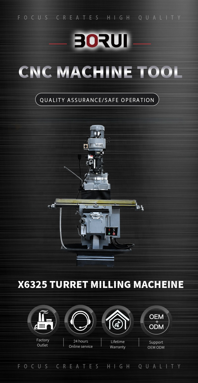 Buy X6325 Universal Swivel Head Japanese Milling Machine from Tengzhou Borui CNC Machine Tool Co ...