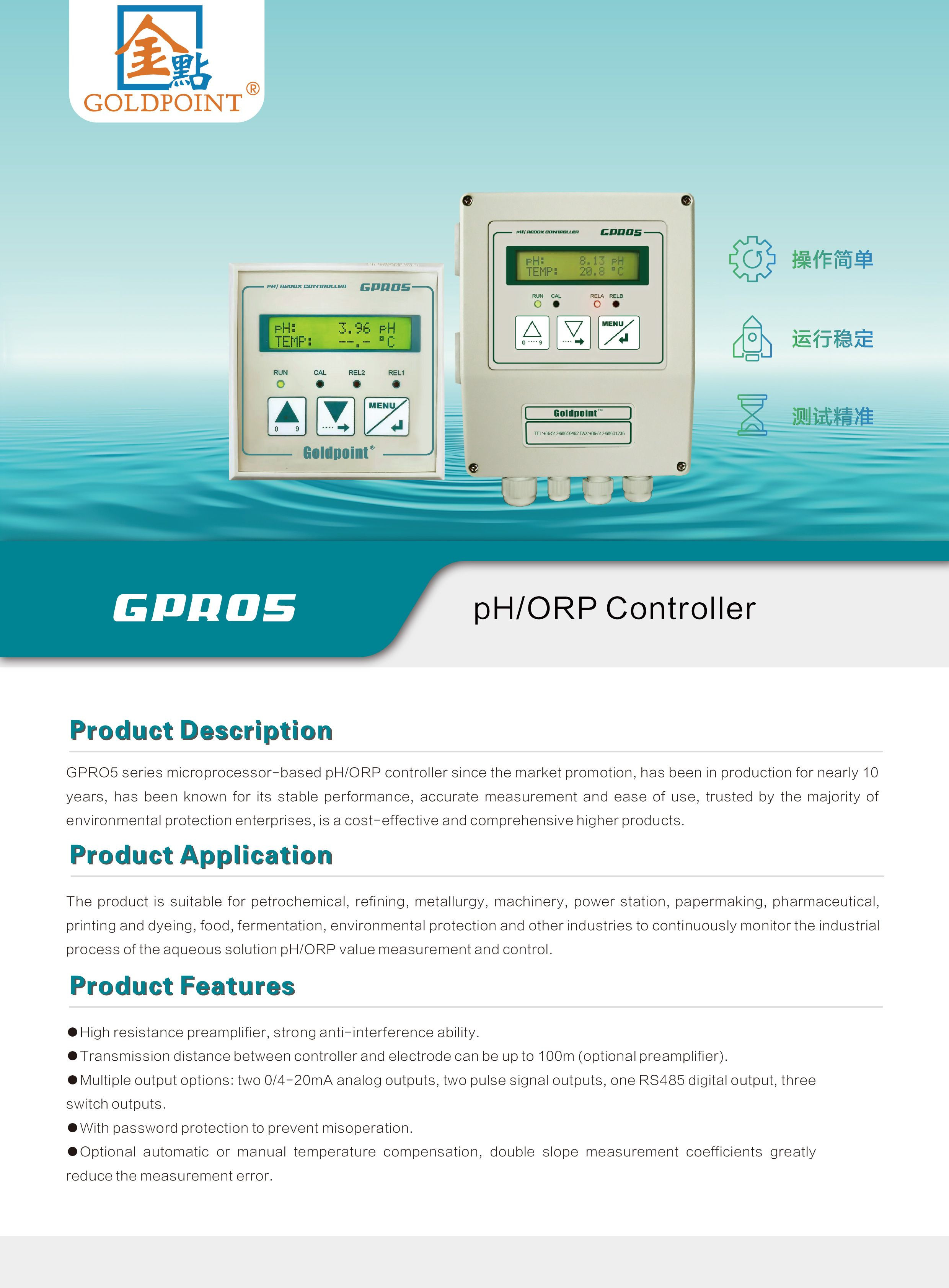 Buy Industrial Ph/orp Meter/water Quality Analyzer from Sycamin GmbH ...