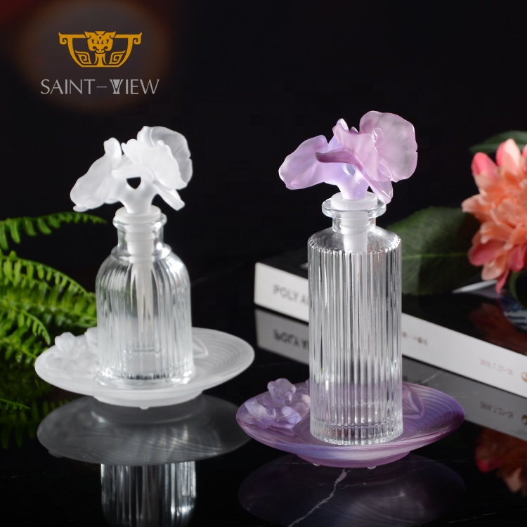 Buy New Design Crystal Glass Flower Perfume Bottles from SAINT-VIEW ...