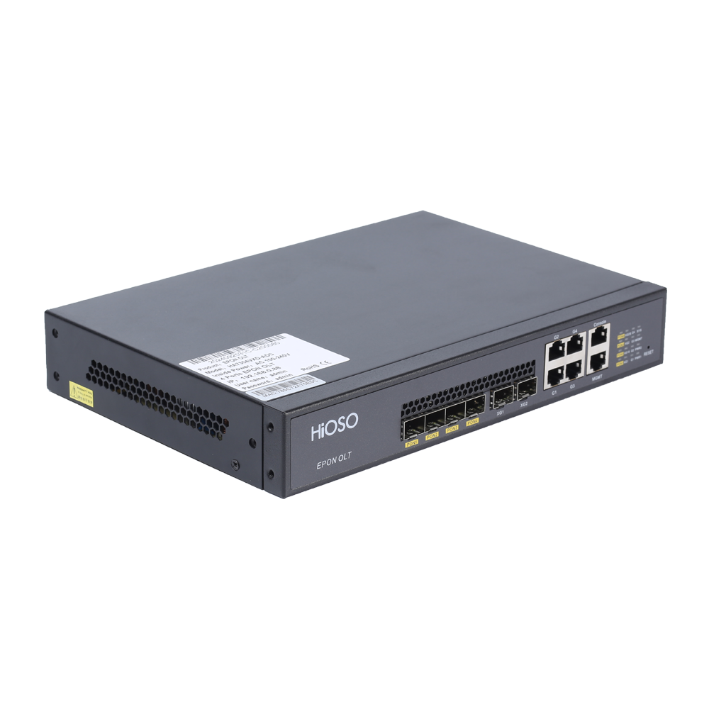 Buy Hioso 4pon Mini Olt Ftth Type Epon Gpon Onu 10g+ Sfp Lan Uplink ...