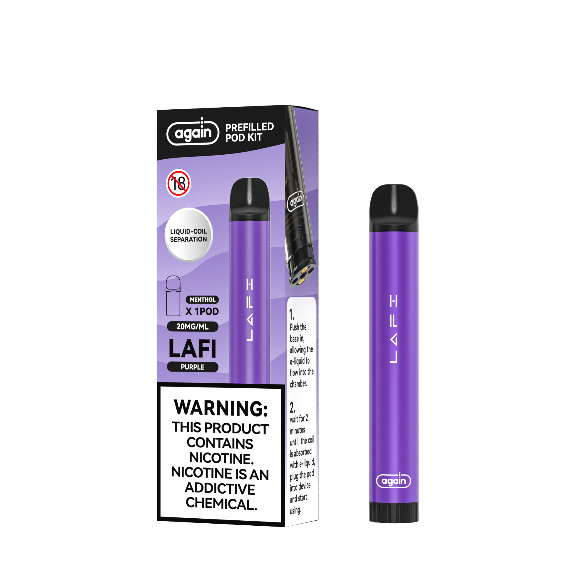 Buy Lafi Disposable Pod Kit 2ml Rechargeable from Dongguan City Geele ...