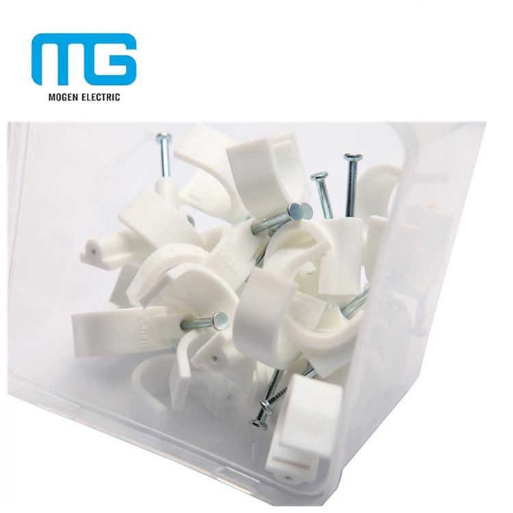 Buy 100pcs/bag 12mm Nylon Electric Wire Circular Cable Clips from ...