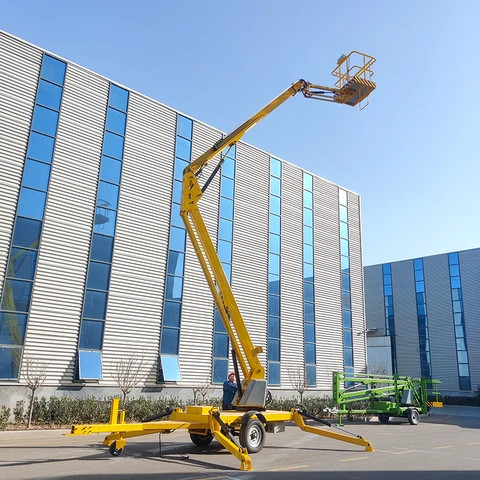 Buy 10m~16m Hydraulic Electric Spider Man Lift Cherry Picker Trailer ...