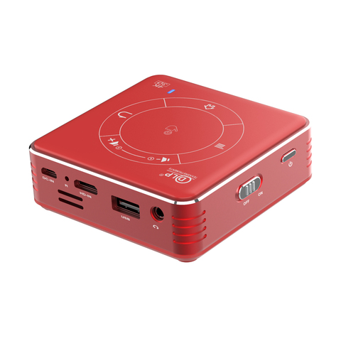 Buy 2021 Popular Red Color Smart Phone Portable Led Mini Dlp C99 ...
