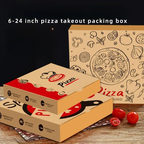 Buy 2024 New Custom Pizza Box Reusable 6 To 24 Inch Corrugated Paper ...