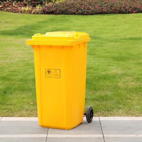 Buy 240l Hdpe 2-wheels Waste Containers, Durable Sound Proofing Plastic ...