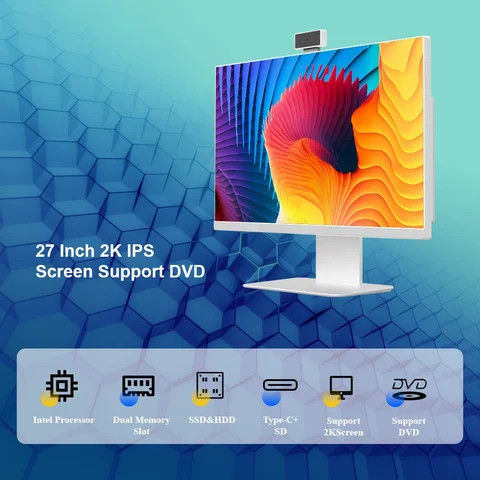 Buy 27 Inch 1080p Ips Screen All In One Computer With Dvd Rom 2k/4k ...