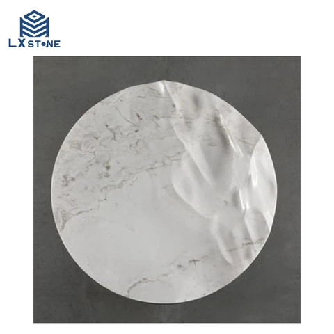 Buy 3d Carving Polishing Liquid Shape Water Ripples Stone Marble Table ...