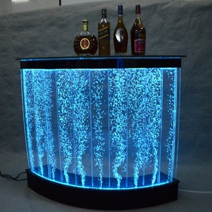 Buy Acrylic Restaurant Illuminated Led Light Bar Furniture Water Bubble ...