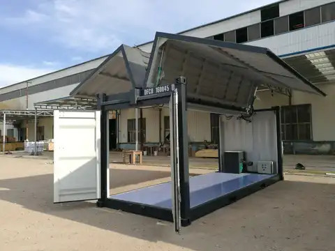 Buy Advanced Hydraulic 20 Ft Flying Side Container Side Wing Open ...