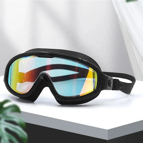 Buy Anti-fog And Waterproof Mirror Coated Swim Goggles Wide Vision ...