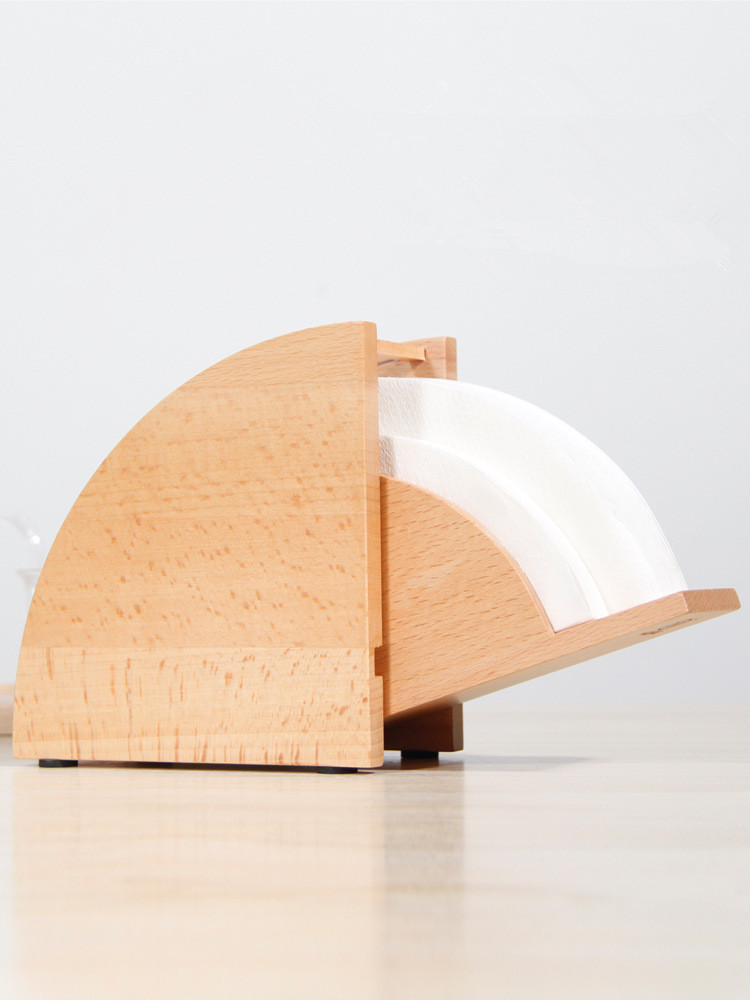 Buy Brown Color Wooden Filter Paper Rack Hand Drip Coffee Filter Paper ...