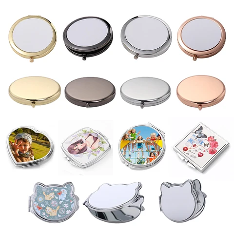 Buy Customized Logo Metal Pocket Mirror Custom Promotion Gift Make Up ...