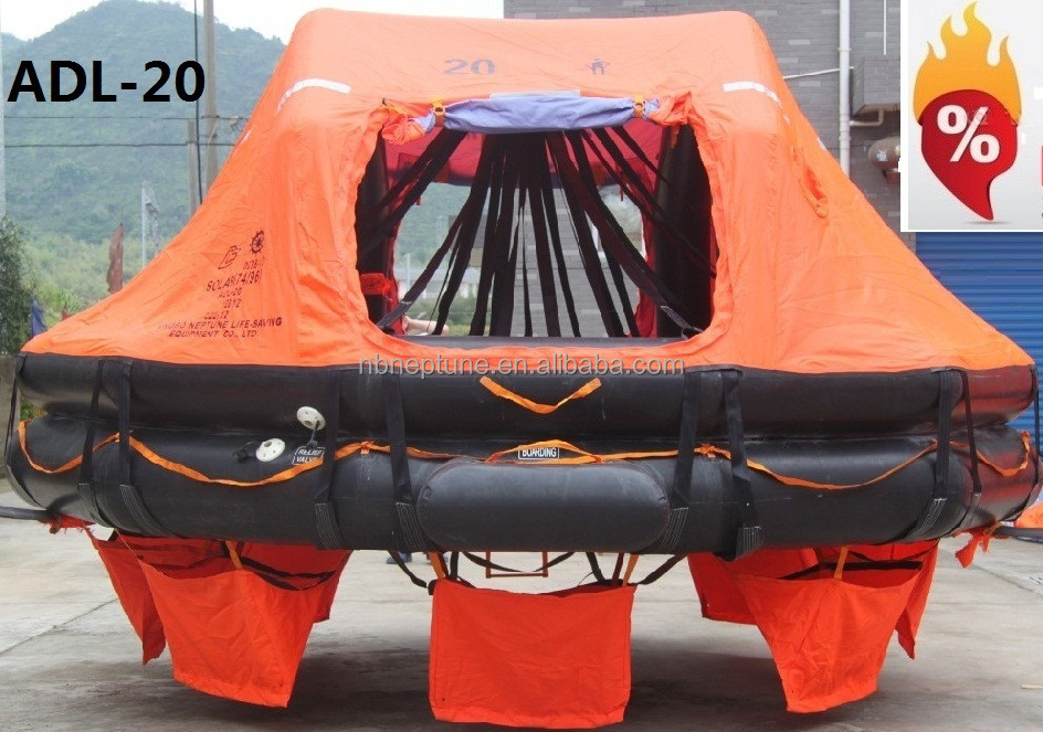Buy Davit Launched Life Raft 16 Man Marine Inflatable Liferaft For With ...