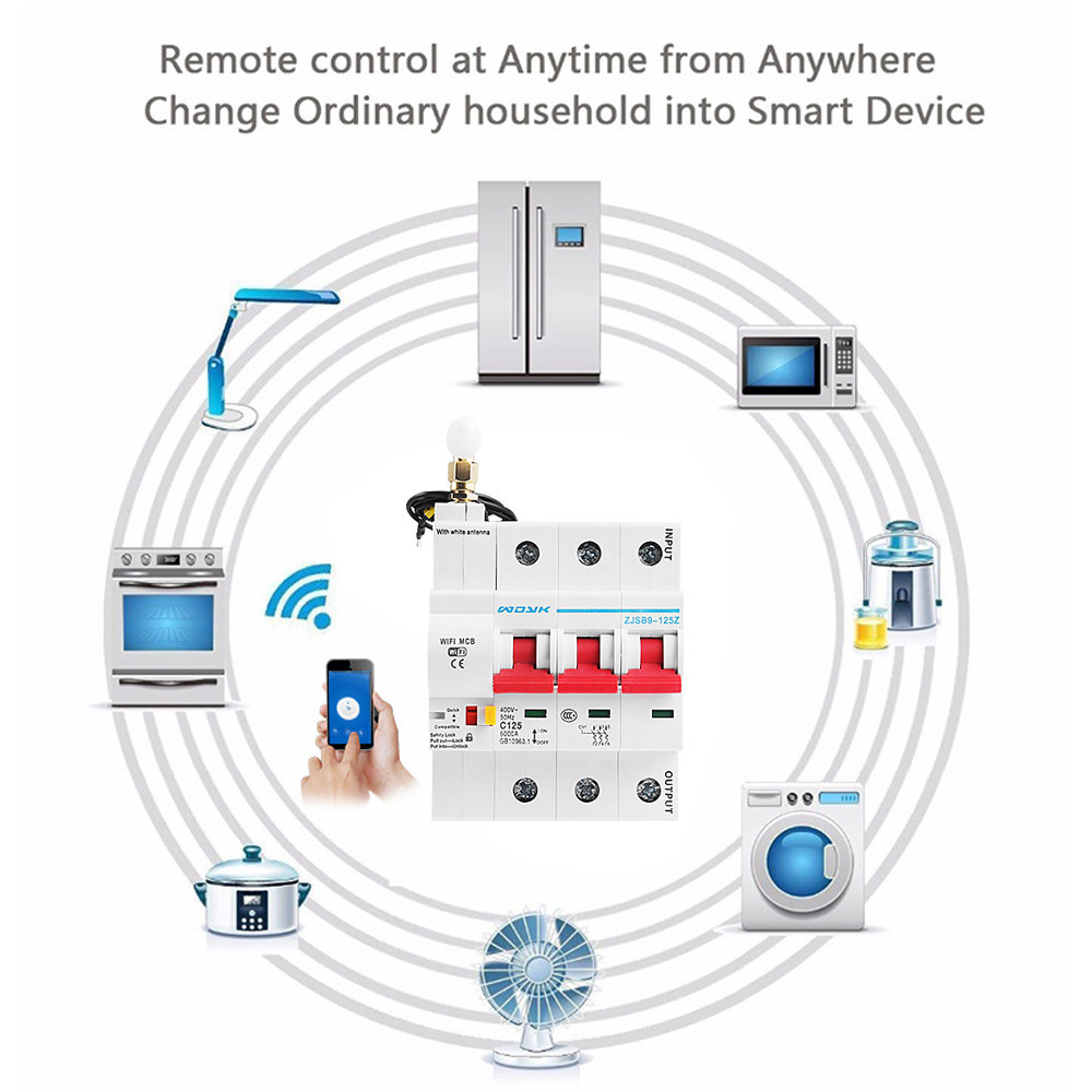 Buy Ewelink App 3p Wifi Smart Circuit Breaker Overload Short Circuit ...
