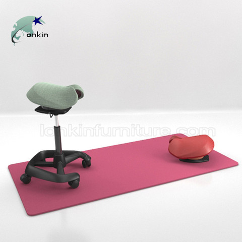Buy Height Adjustable Saddle Desk Chair With Fitness And Yoga Stool ...