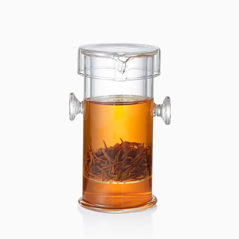 Buy High Borosilicate Glass Dragon Handle Double Ear Tea Pot Stainless ...