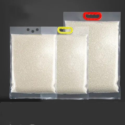 Buy High Quality 2.5kg 5kg 10kg Plastic Rice Pouch Packaging Bag 3 Side ...