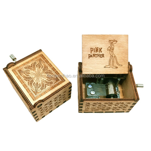 Buy Hot Mini Wooden Music Box Hand Crank Carved Tiny Musical Box As ...