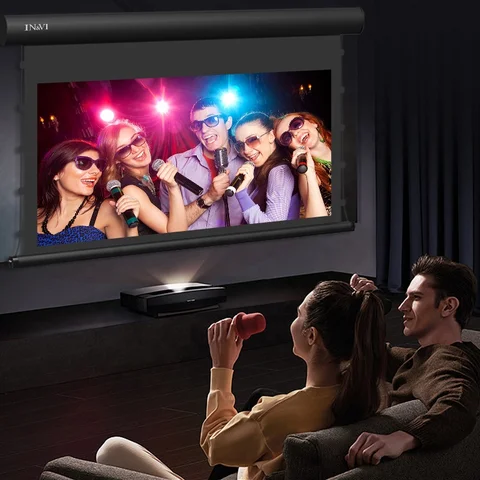 Buy In&vi Cbsp Projector Screen Motorized 3d 120 Inch Projector Screen ...