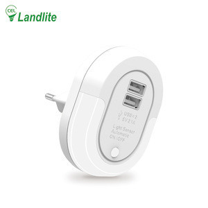 Buy Landlite New Product Electric Socket Usb Power Outlet Light Sensor ...