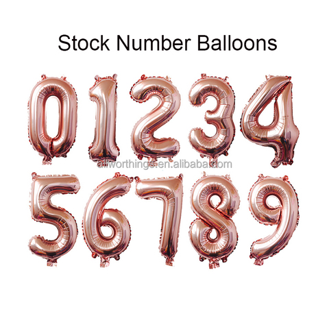 Buy Large Size 40inch Custom Number Shaped Balloons Helium Balloon ...