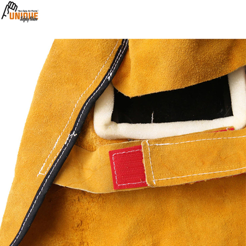 Buy Leather Welding Helmet Normal Solar Automatic Darkening Lens Filter ...