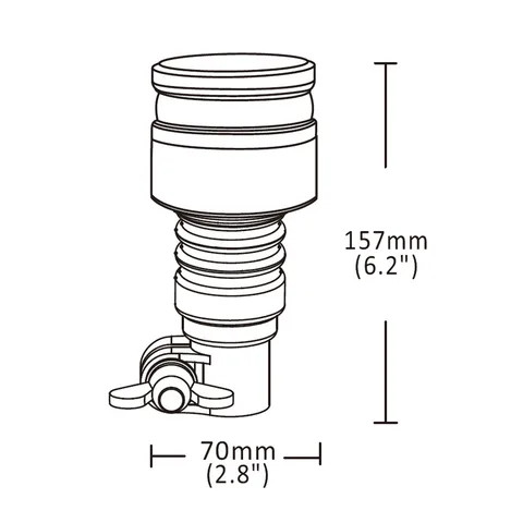Buy Led Mini Emergency Amber Flashing Beacon Light Aluminum Pole Mount ...