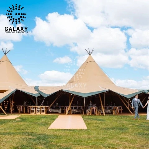 Buy Luxury Indian Tipi Yurt Hunting Tent Large Space Waterproof Tipi ...