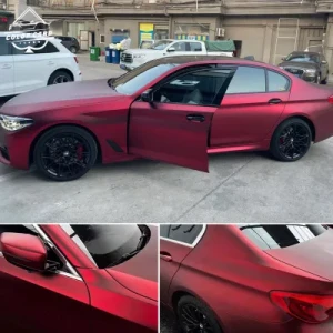 Buy Matte Pet Romani Red Car Sticker Vinyl Wrap Film For All Car from ...