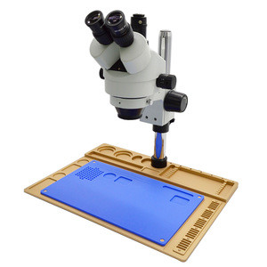 Buy Metal Base Insulation Rubber Mat Electronic Repair Microscope For ...