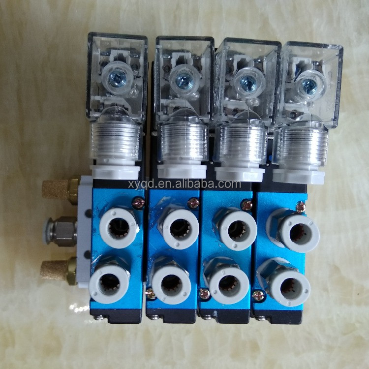 Buy Micro Valve Assembly Manifold 5 Way Valve 4v210-08f Solenoid Valve ...