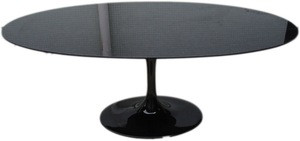 Buy Modern Classic Fiberglass Base Marble Top Oval Tulip Marblel Dining ...
