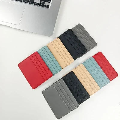 Buy Mu Women?s Luxury Bag Leather Id Card Holder Candy Color Bank ...