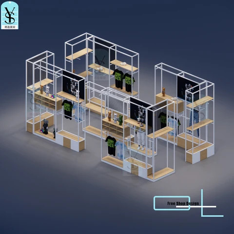 Buy New Arrival Foldable Stainless Steel Wheel Portable Retail Clothing ...