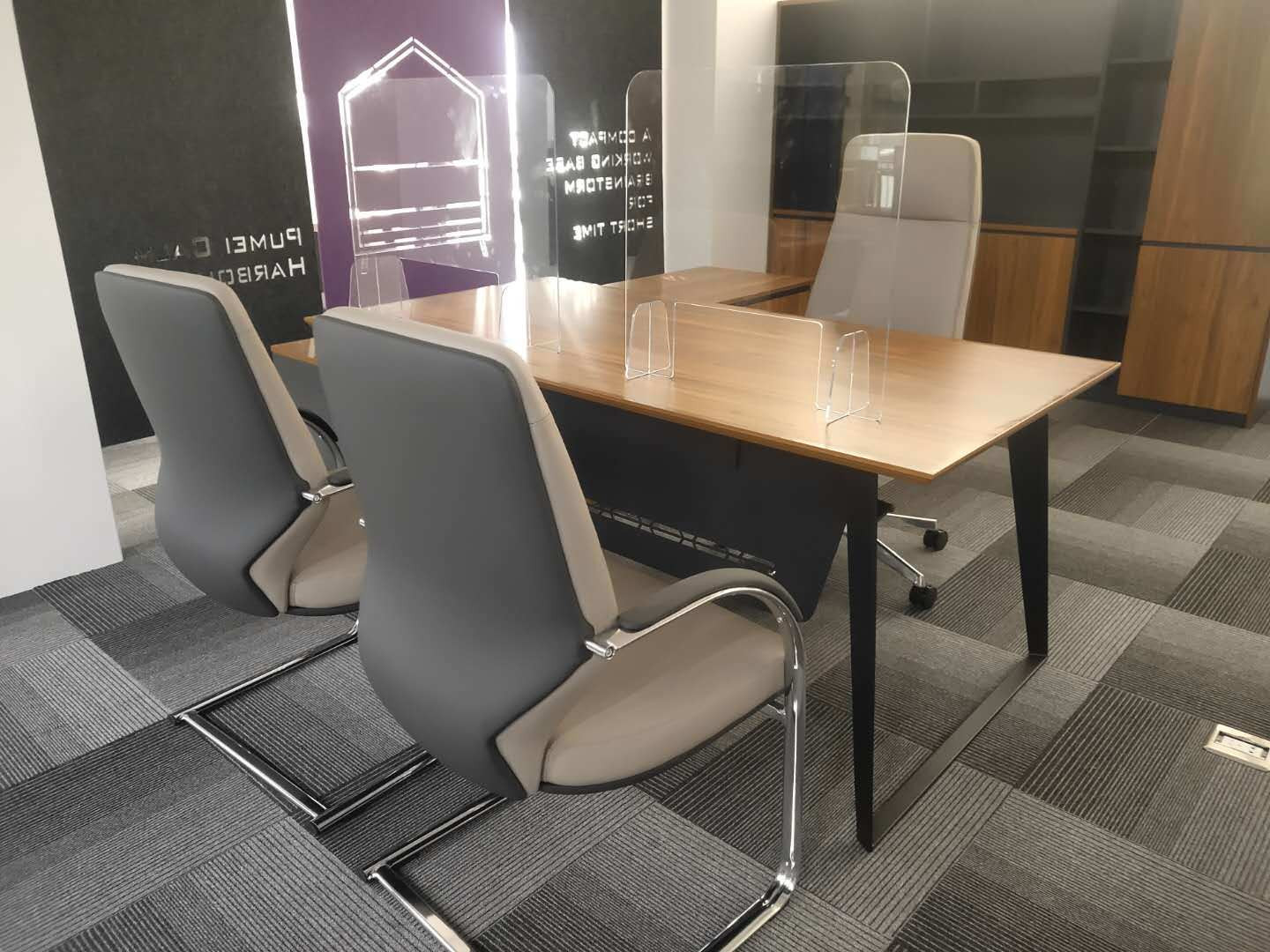 Buy Office Acrylic Desk Partition Transparent Pmma Plastic Divider Free ...