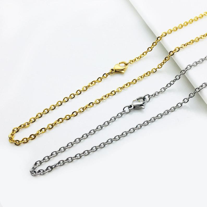 Buy Olivia New Gold O Chain Design Wholesale 04 Cable Chain Stainless ...