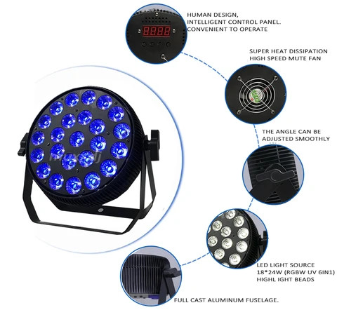 Buy Professional Dj Club Led Lighting Dmx Stage Lights 24*18w Rgbwa+uv ...