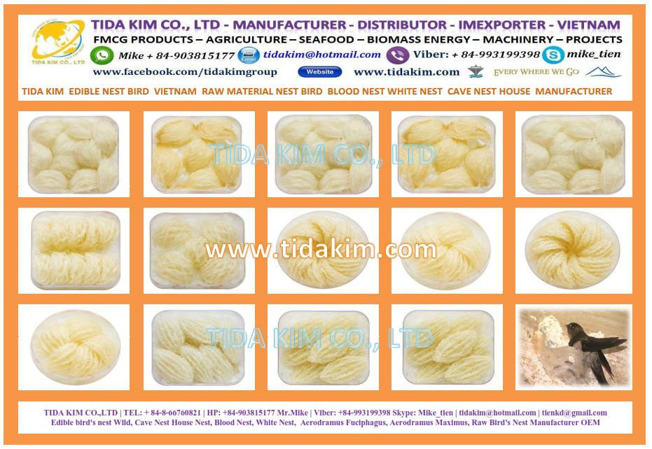 Buy Raw Edible Swifllet Bird Nest- Golden Swiftlet Bird Nest - Tida Kim ...