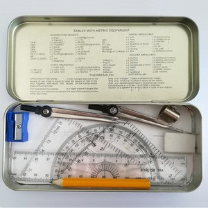 Buy School Student Stationery Kit Mathematical Geometry Set With Ruler ...