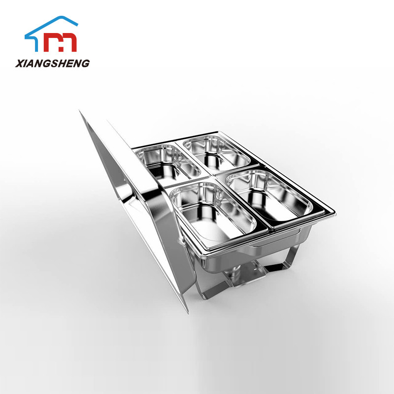 Buy Stainless Steel Mirrored Hotel Banquet Buffet Table With Food ...