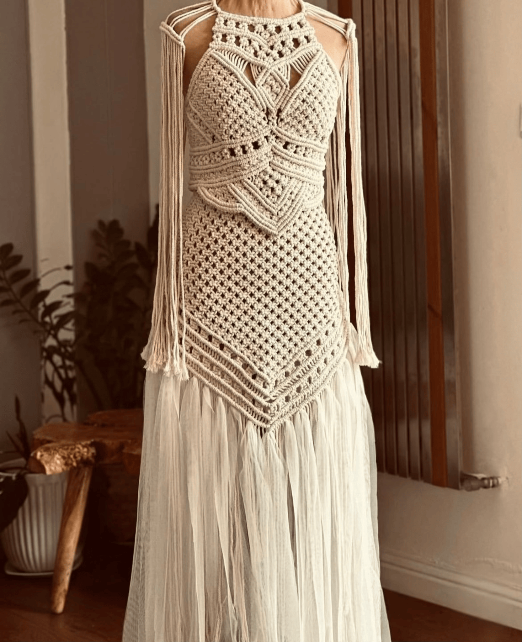 Buy Macrame Dress - Bride - 05 Collection from Gil Tejarat Shahrivar ...