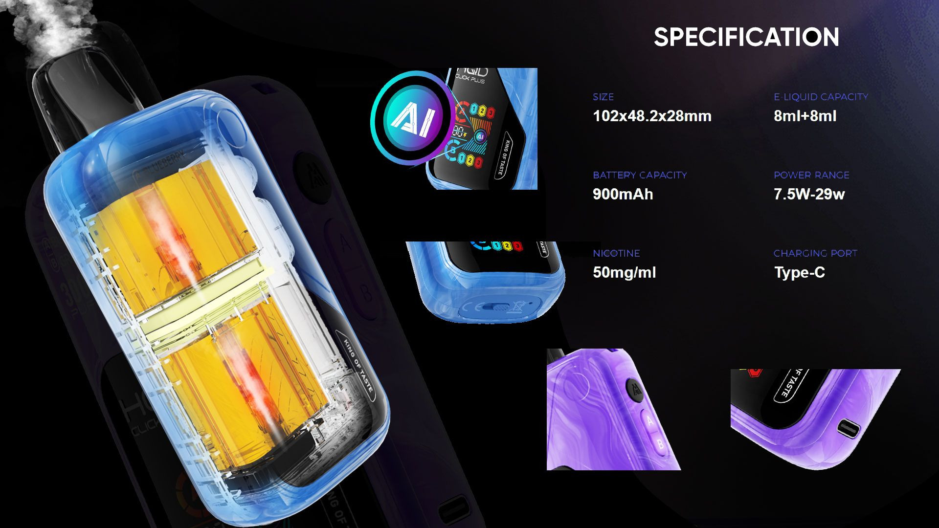 Buy Package Clck Plus Vape 30000 Puffs Quick-charghqd Dual Flavor ...