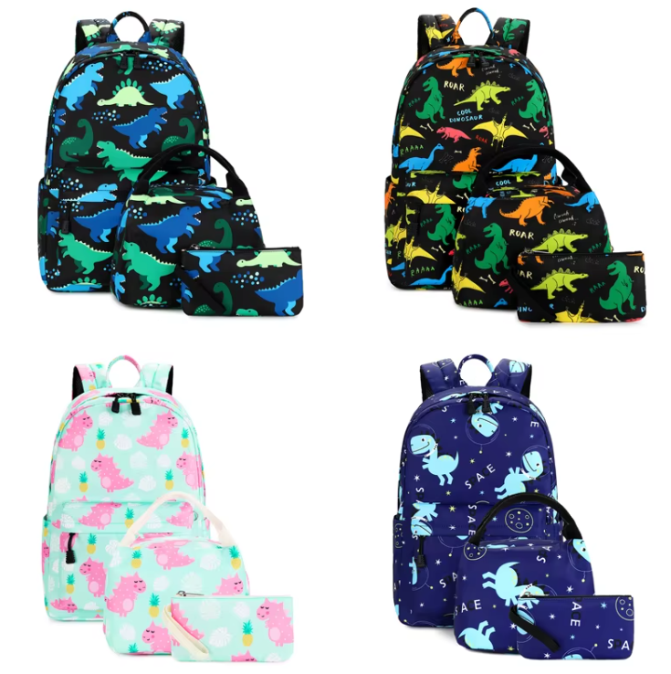 Buy Kids Dinosaur Backpack Boys Child 2024 Cute School Bag Back Pack 3 ...