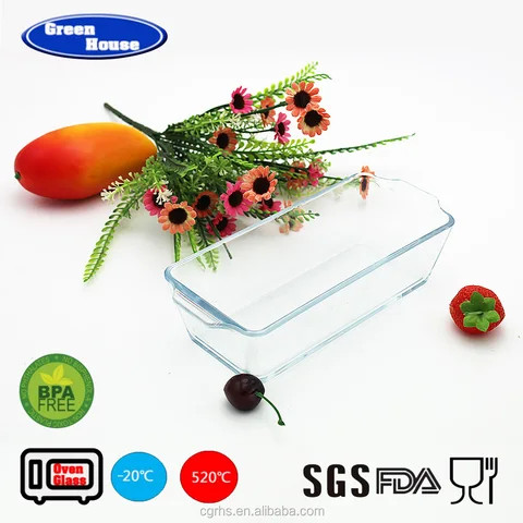 Buy 0.8l Capacity Borosilicate Glass Oven Roasting Glass Pan Glass ...