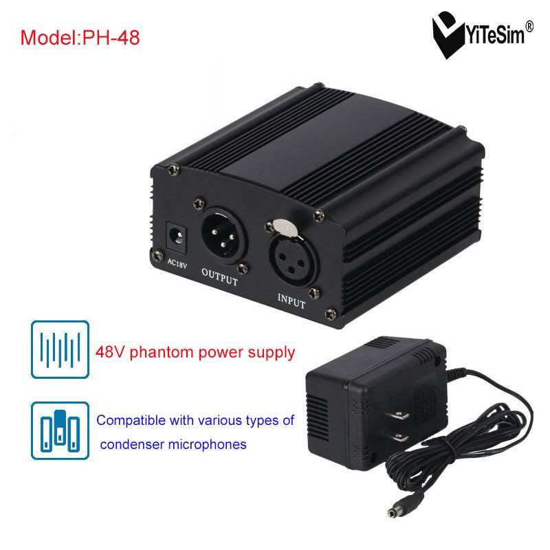 Buy Yitesim Ph-48 Phantom Power 48v from Enping Yitesim Audio Equipment ...