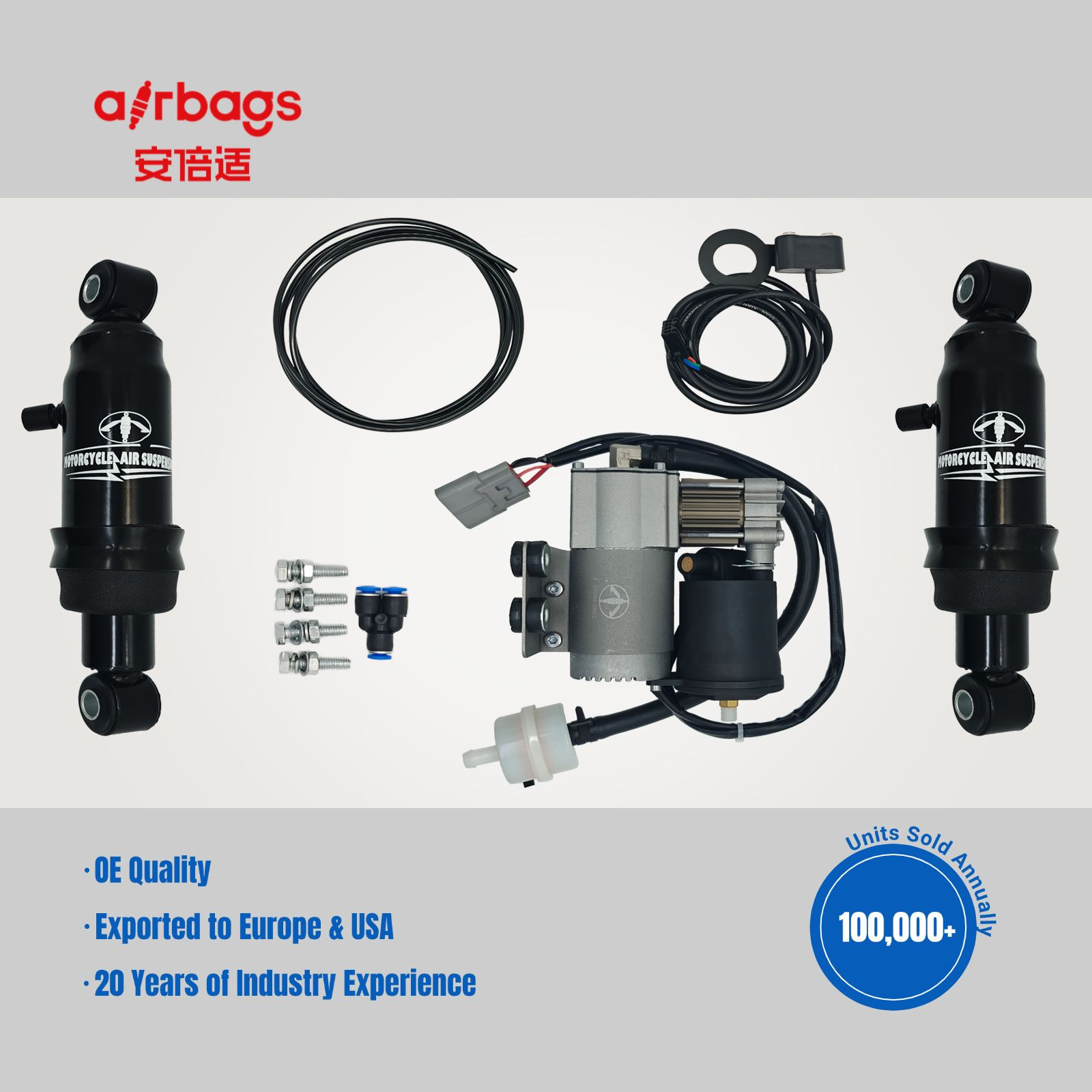 Buy Harley Motorcycle Air Shocks Dyna Softail Touring V-rod from ...