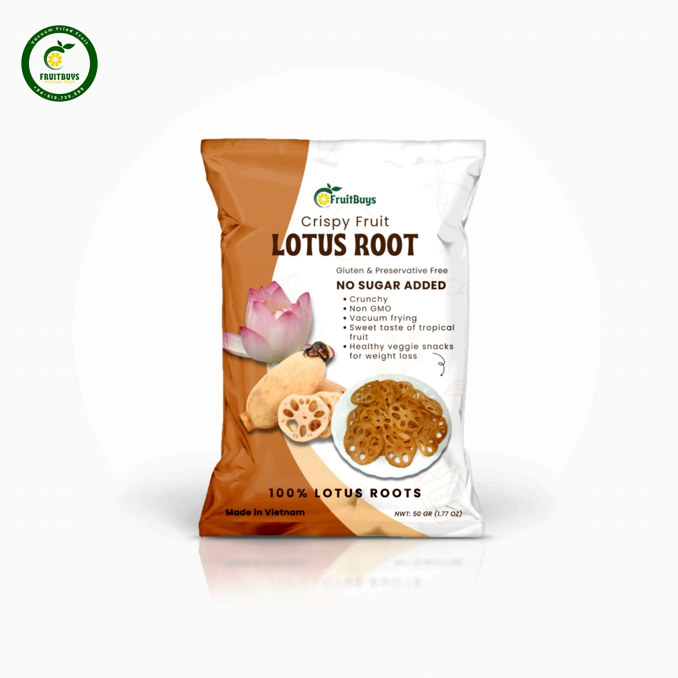 Buy Crunchy Lotus Root Chips from Wahapy Company Limited, Vietnam ...